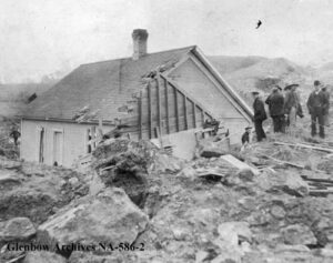 Historical Photos from Frank Slide in the Crowsnest Pass