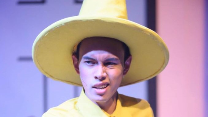EJ as The Man in the Yellow Hat in Storybook Theatre’s production of ...