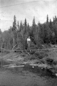 Historical Photos of Suspension Bridges from Alberta