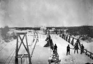 Historical Photos of Suspension Bridges from Alberta
