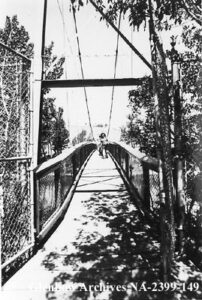 Historical Photos of Suspension Bridges from Alberta