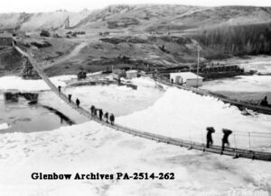 Historical Photos of Suspension Bridges from Alberta