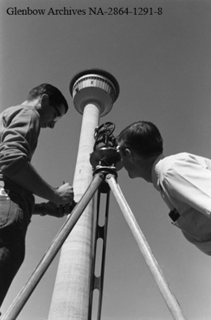 Old Photographs of the Calgary Tower (Gallery)