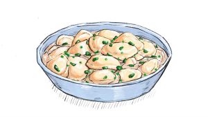 Recipe for Slow Cooker Creamy Perogies from Club House
