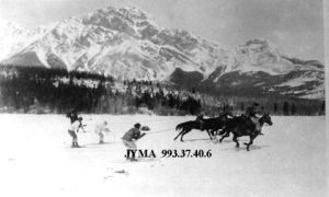 Historic Photos of Skijoring from Banff and Jasper