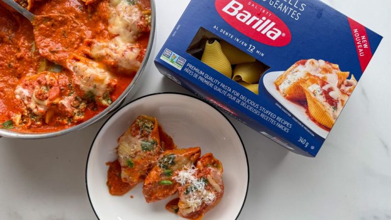 Recipe for Sausage and Tuscan Kale Stuffed Jumbo Shells Pasta